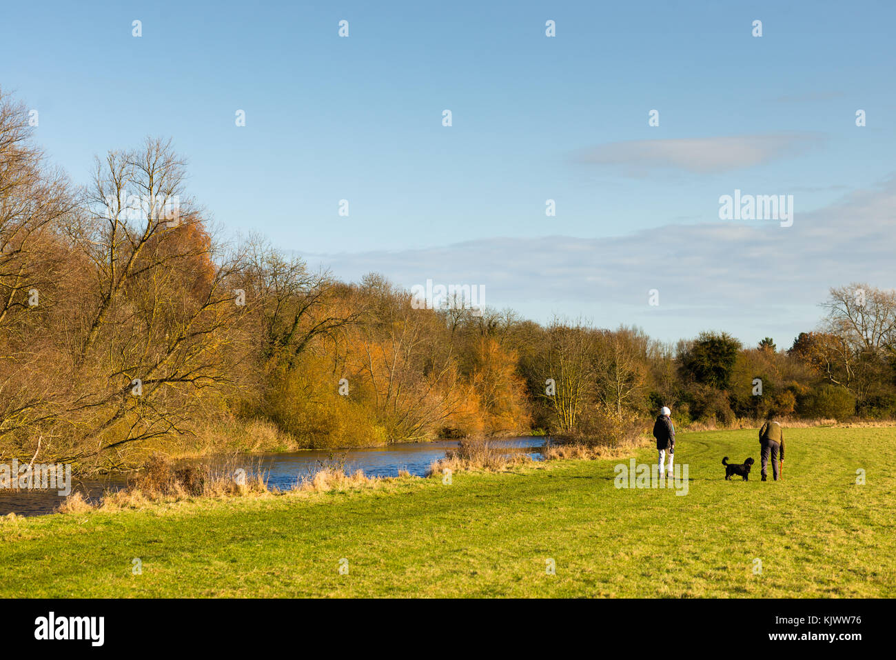 Hemingford Grey Meadow and the Great Ouse river, Cambridgeshire ...