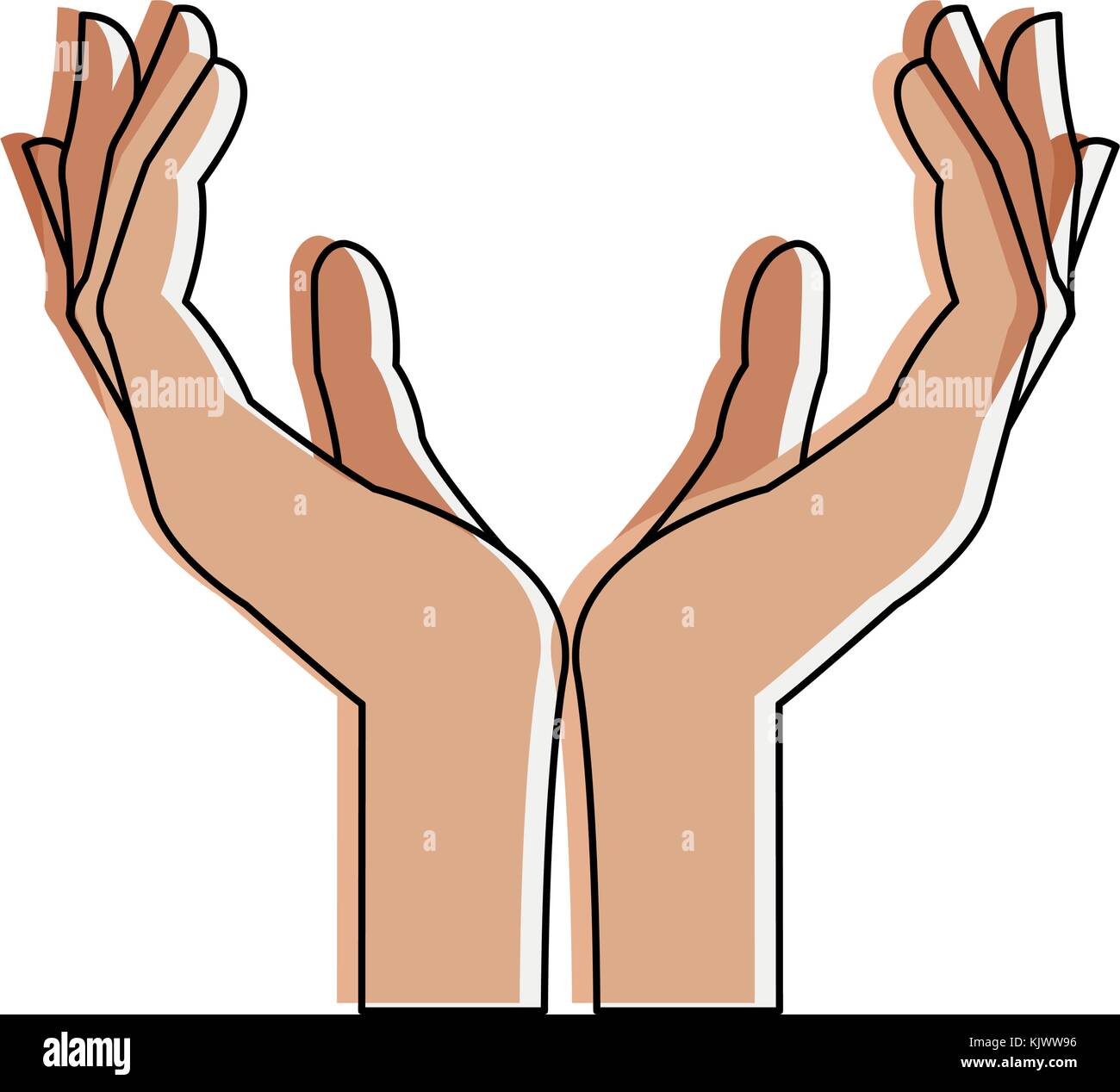 Human hands symbol Stock Vector Image & Art - Alamy