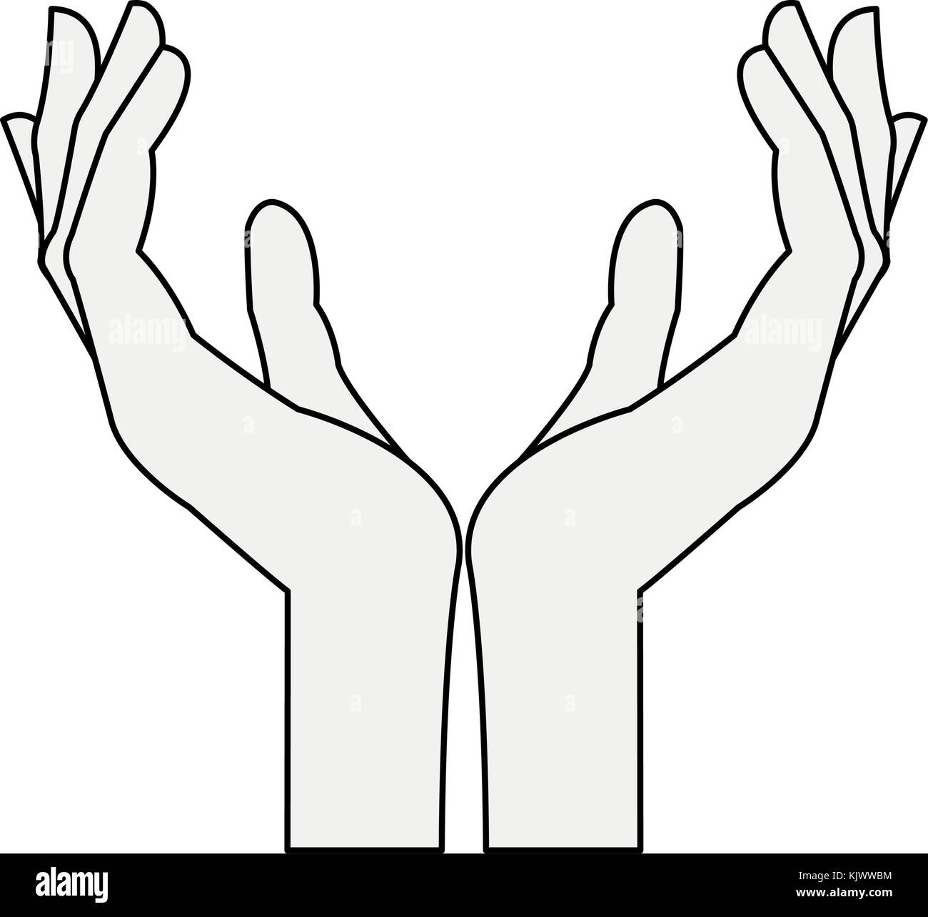 Human hands symbol Stock Vector Image & Art - Alamy