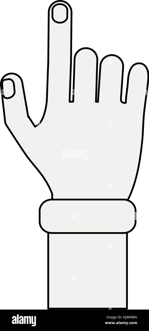 Human hand symbol Stock Vector Image & Art - Alamy