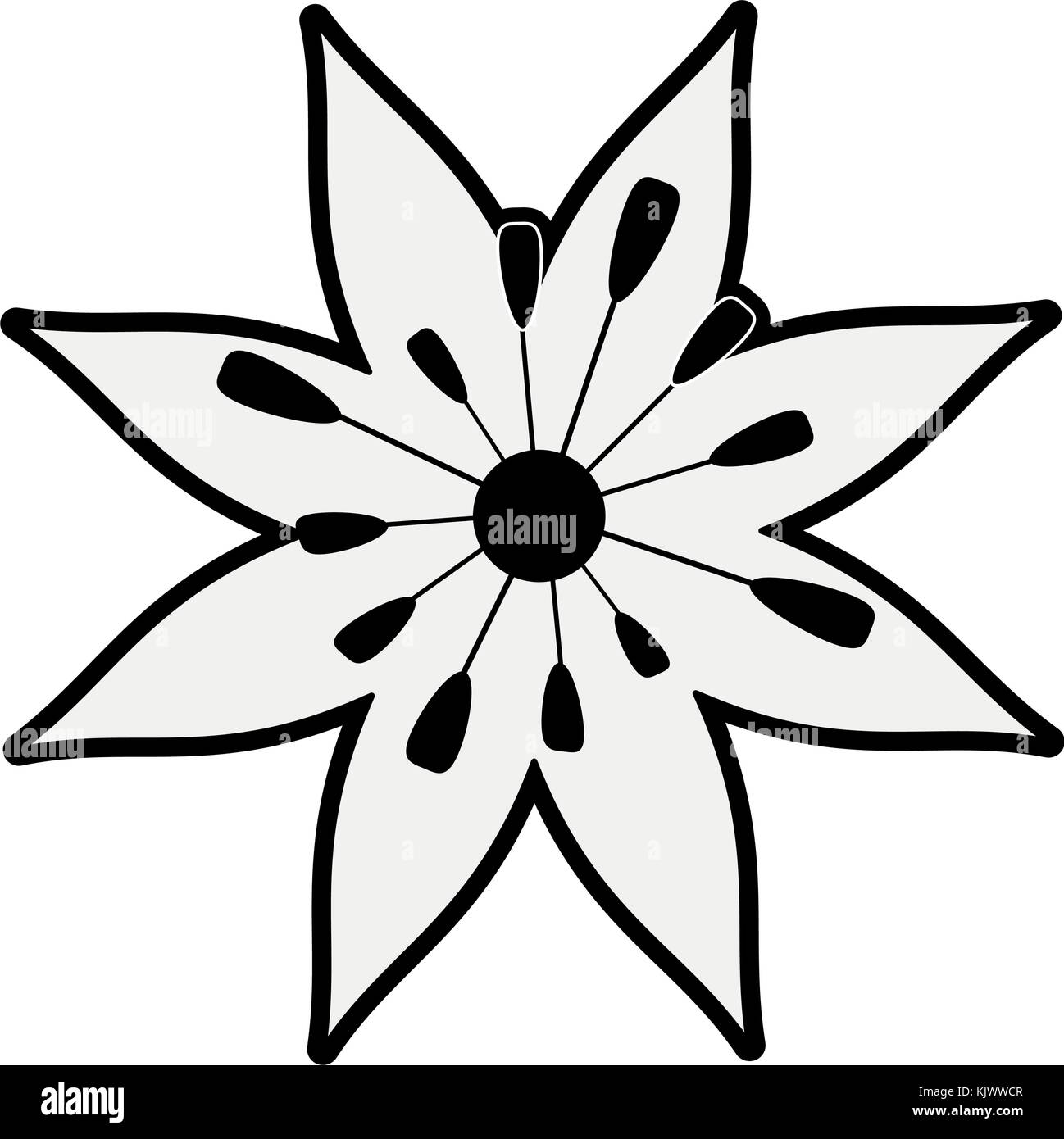 Beautiful flower symbol Stock Vector Image & Art - Alamy