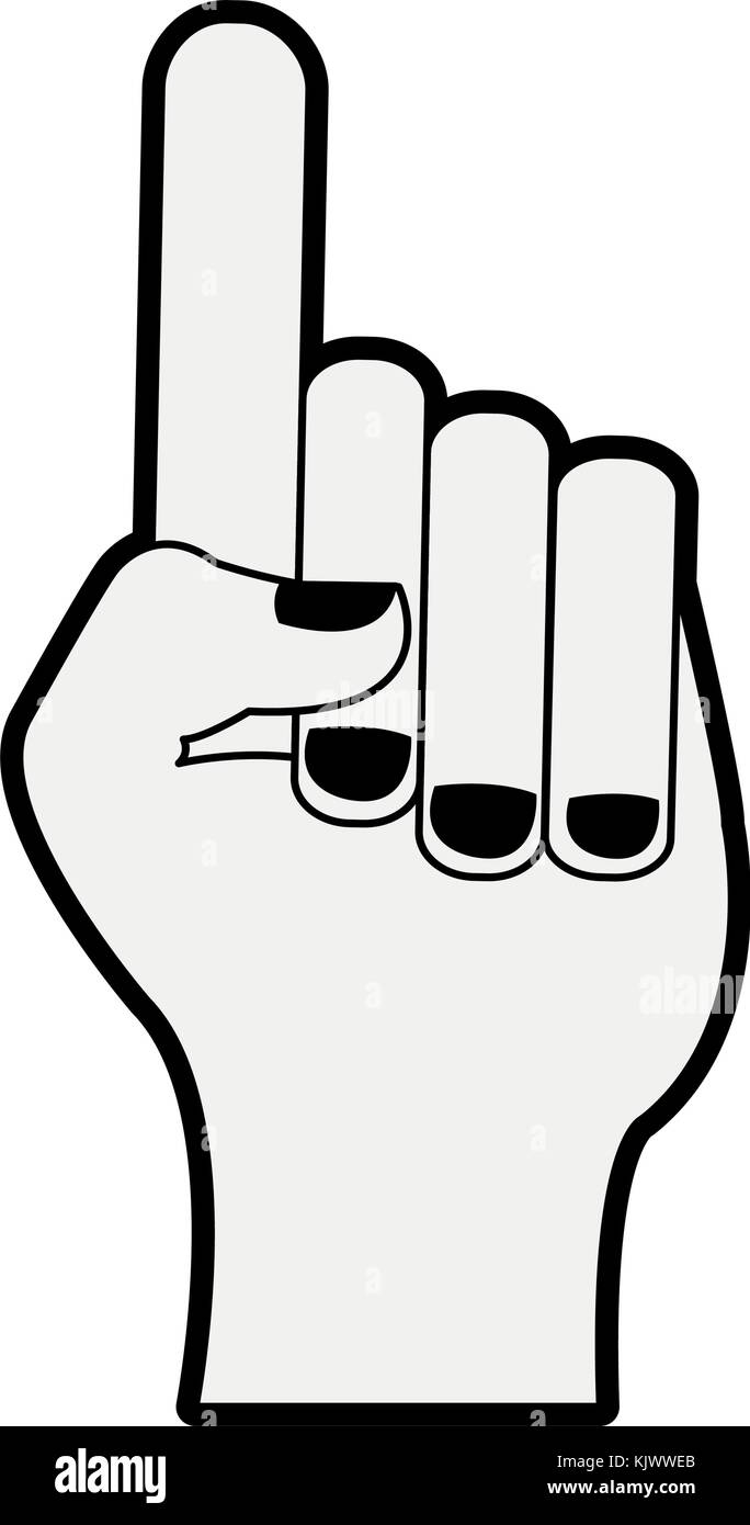 Human hand symbol Stock Vector Image & Art - Alamy