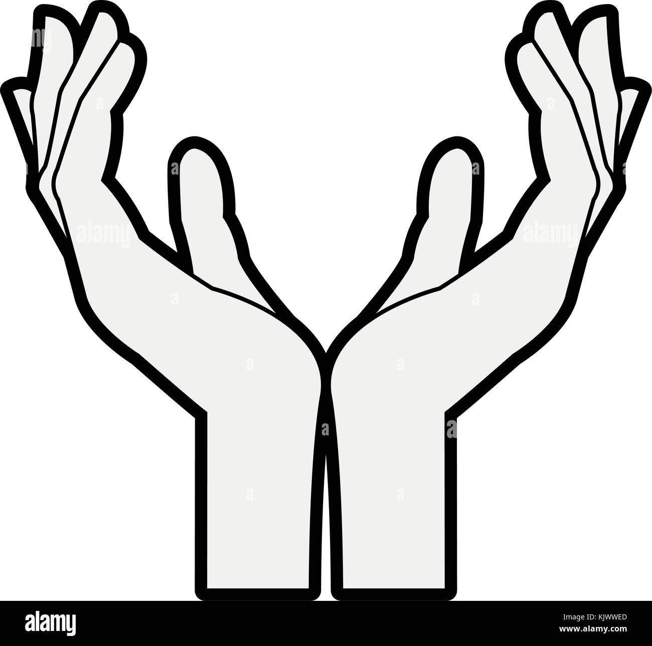 Human hands symbol Stock Vector Image & Art - Alamy