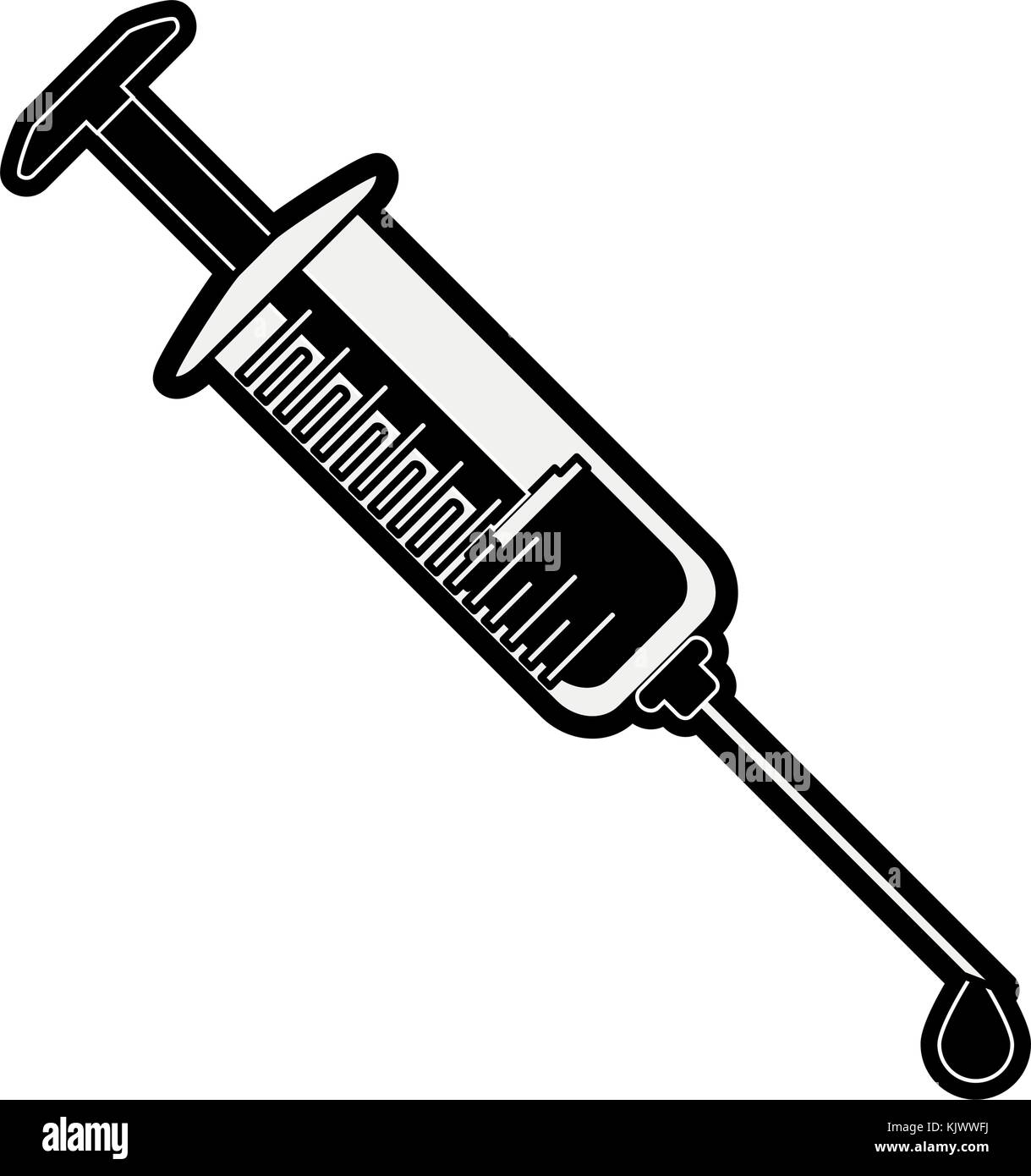 Medical syringe symbol Stock Vector Image & Art - Alamy