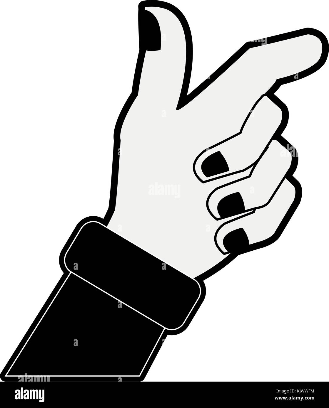 Human hand symbol Stock Vector Image & Art - Alamy