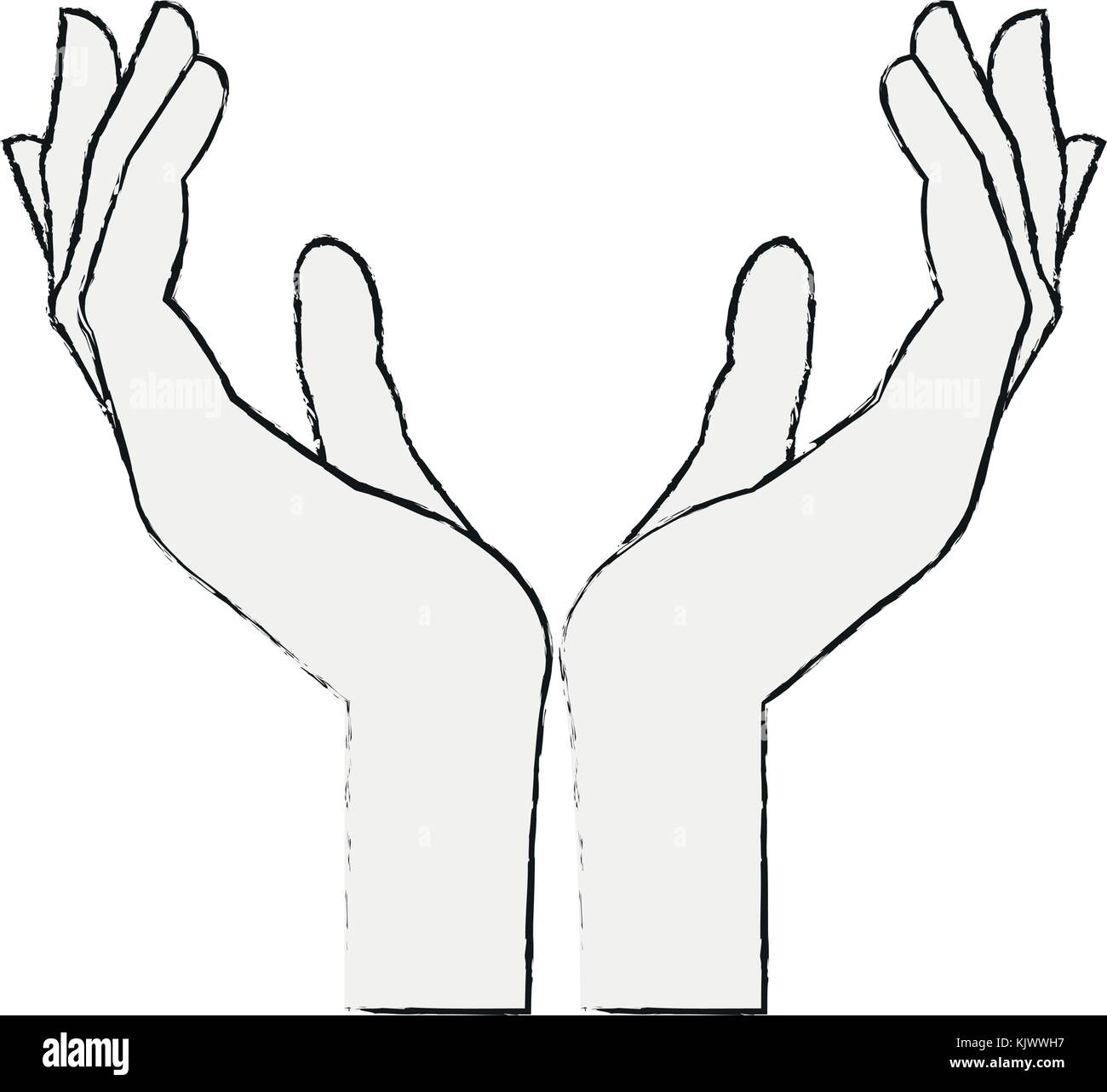 Human hands symbol Stock Vector Image & Art - Alamy