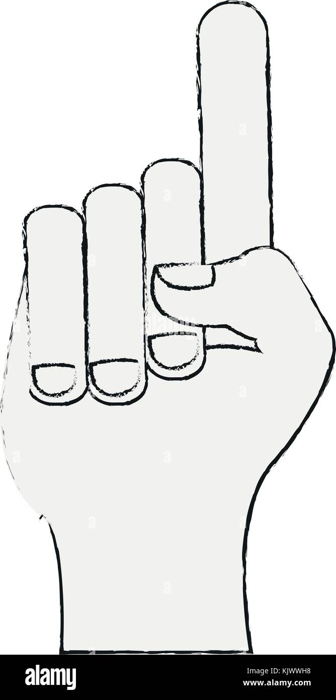 Human hand symbol Stock Vector Image & Art - Alamy