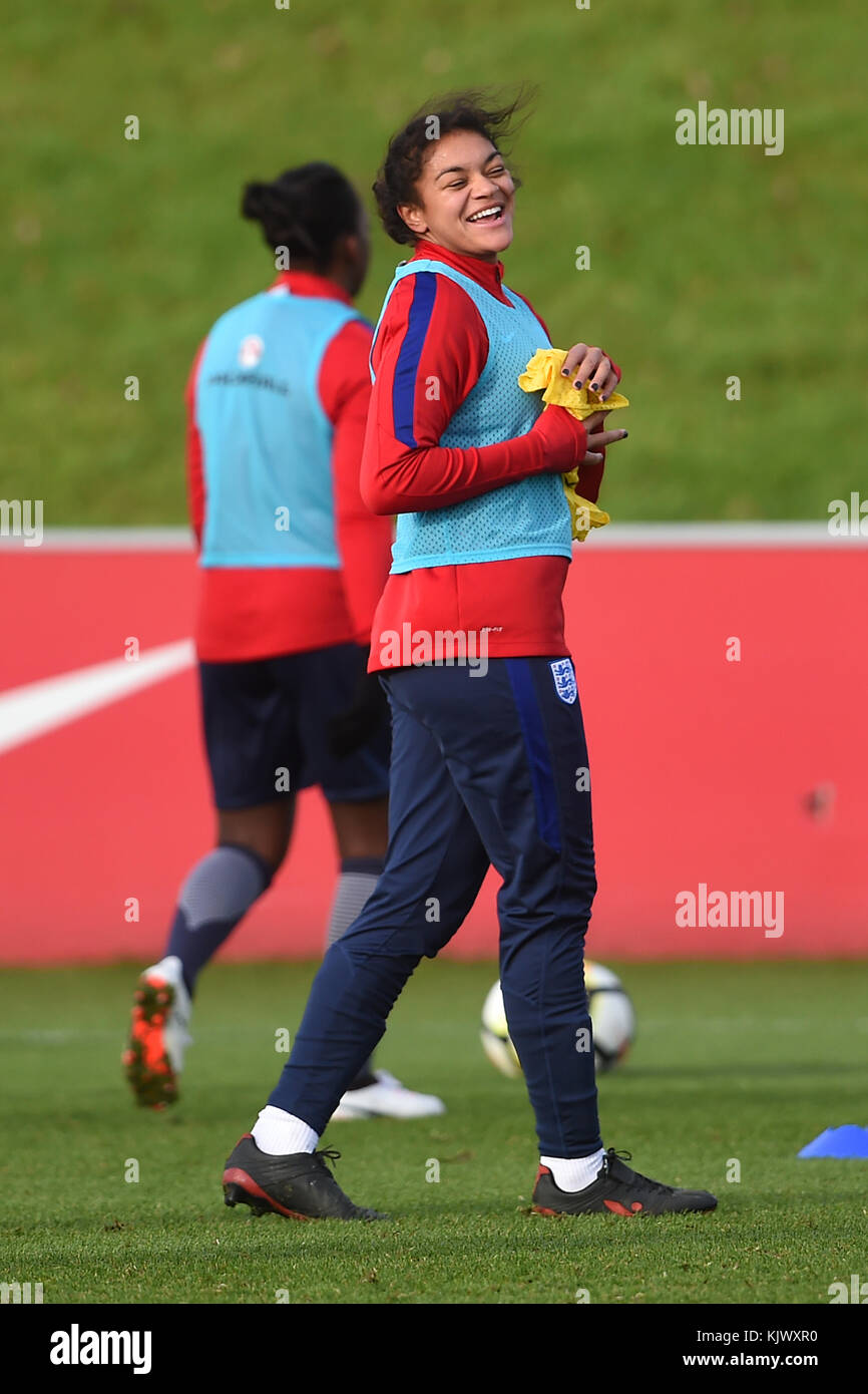 England's Jessica Carter during the training session at St George's ...