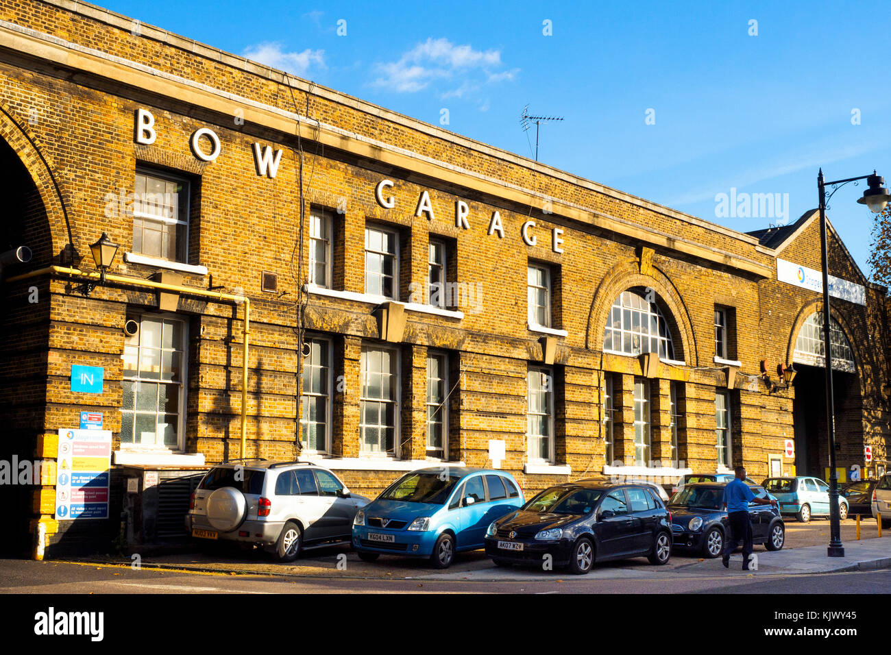 Bow Garage - London, England Stock Photo - Alamy
