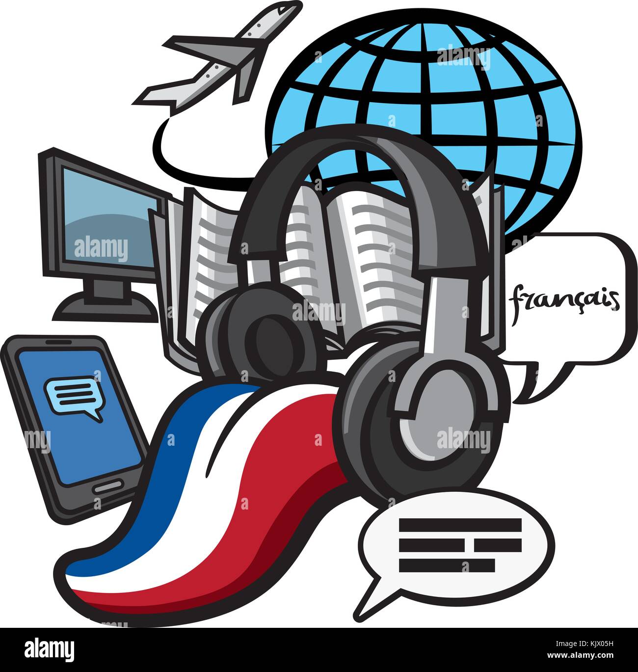 Learning about france Stock Vector Images - Alamy