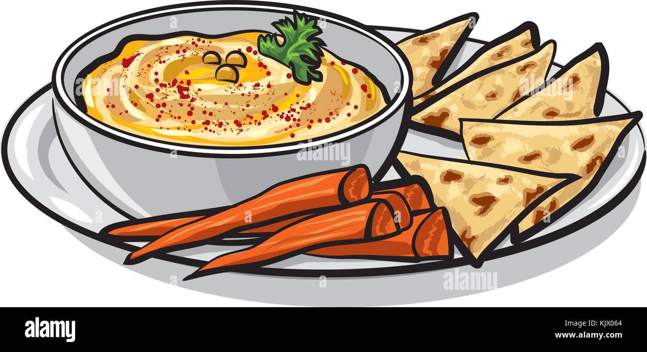 Arabic humus Stock Vector Images - Alamy