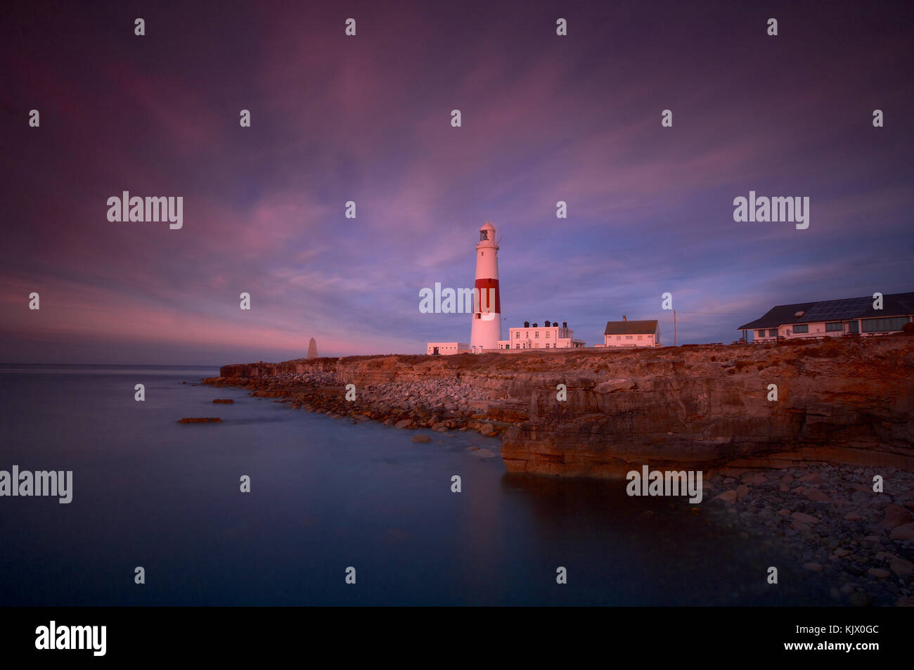 Portland bill lighthouse sunrise hi-res stock photography and images ...