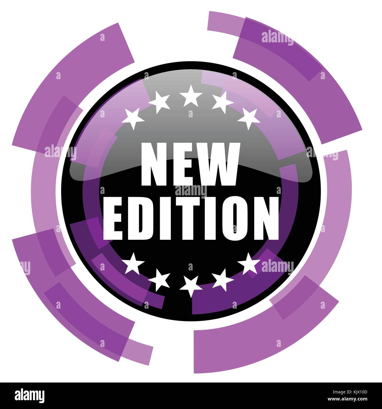 New edition pink violet modern design vector web and smartphone icon ...