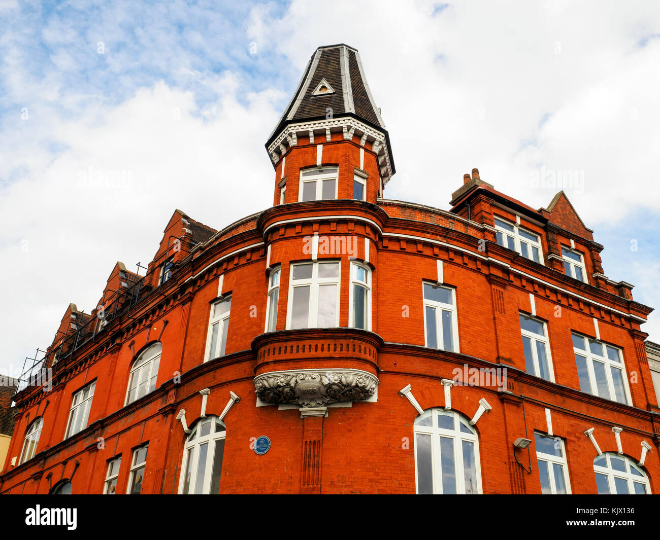 Architectural detail of a building in Brixton - London, England Stock ...