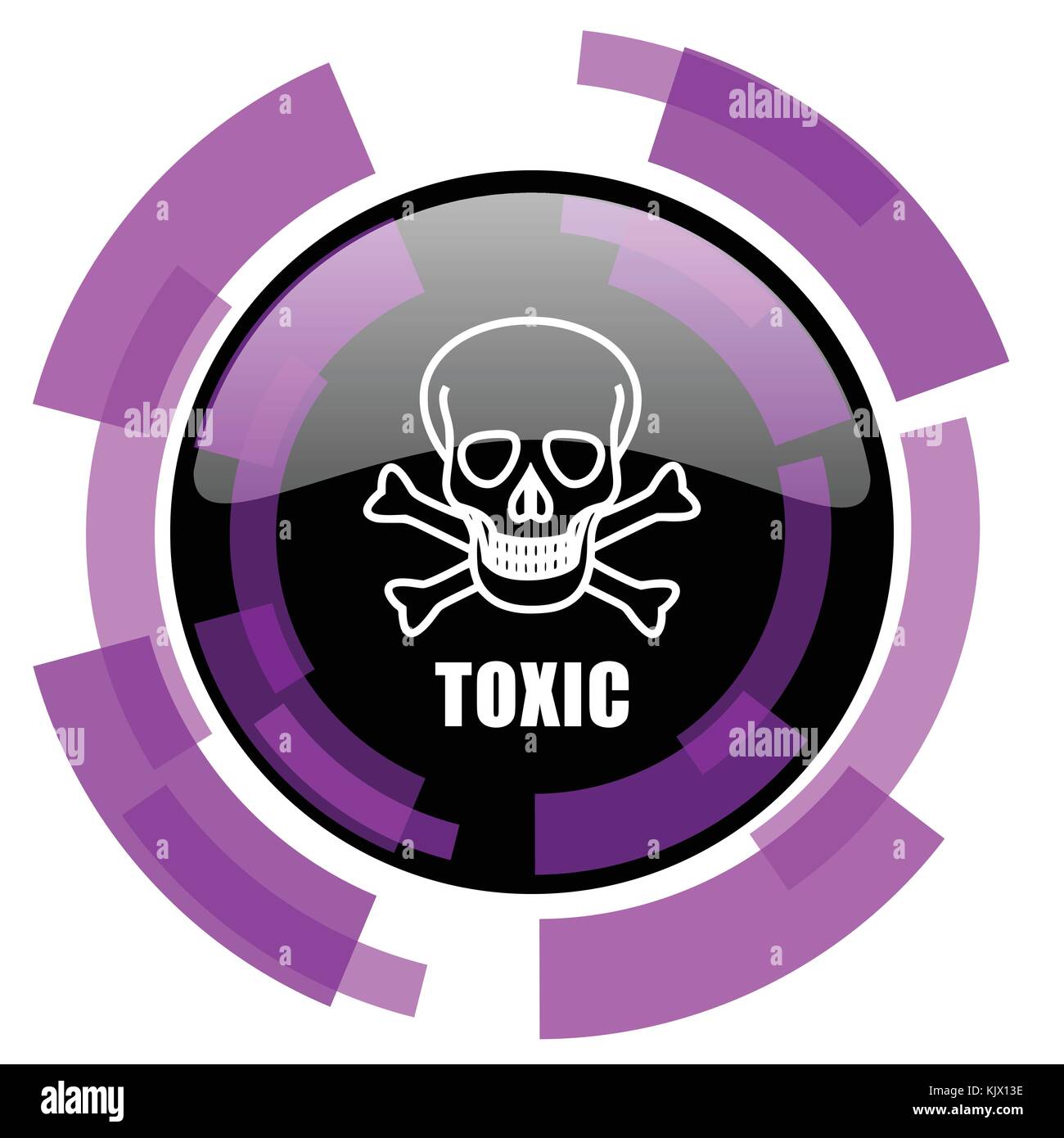 Purple Toxic Symbol