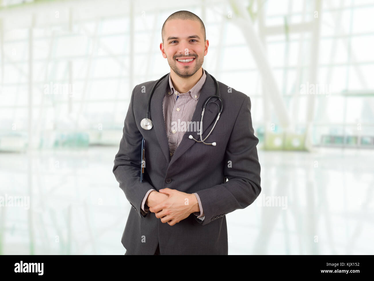 happy male doctor, at the hospital Stock Photo - Alamy