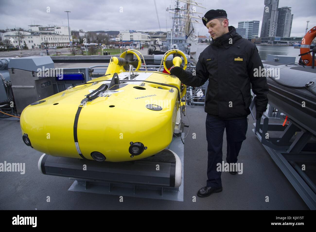The Polish Navy’s first Kormorant II-class minehunter ORP ‘Kormoran’ on ...