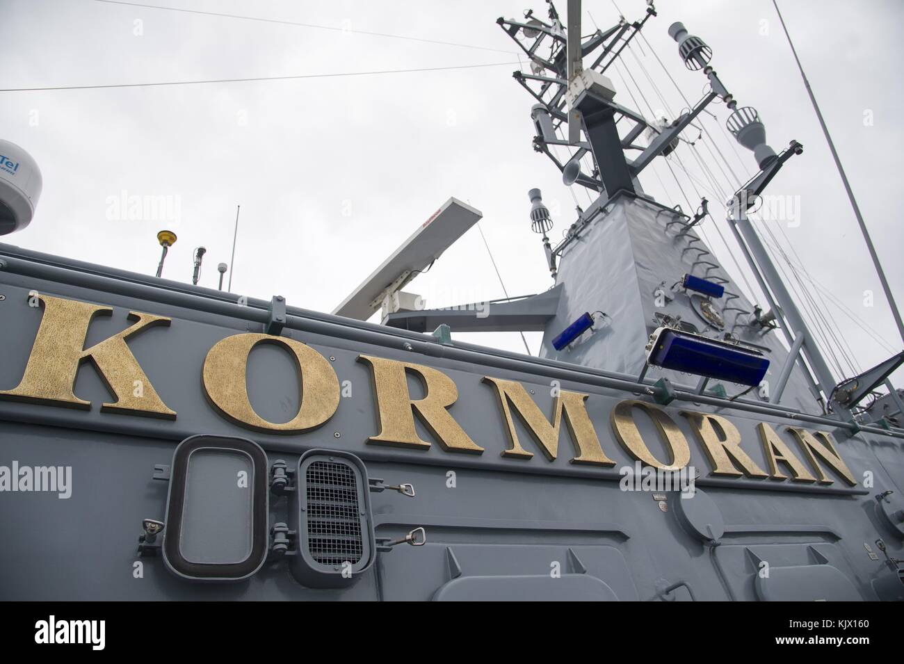 The Polish Navy’s first Kormorant II-class minehunter ORP ‘Kormoran’ on ...