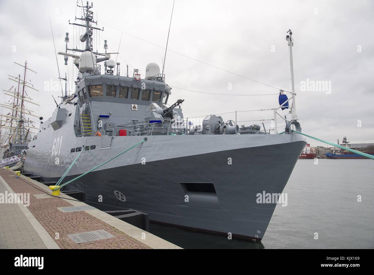 The Polish Navy’s first Kormorant II-class minehunter ORP ‘Kormoran’ on ...
