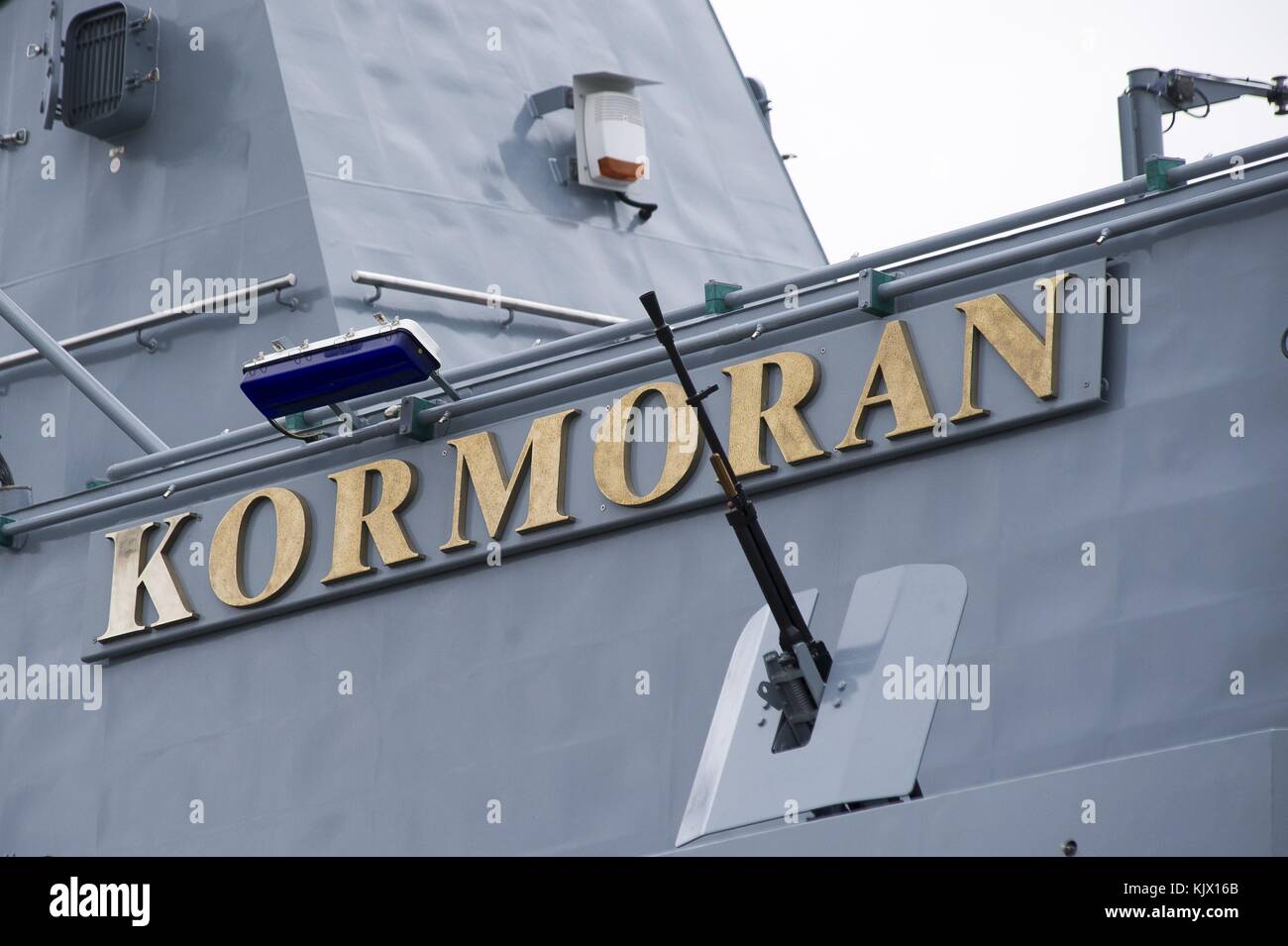 The Polish Navy’s first Kormorant II-class minehunter ORP ‘Kormoran’ on ...