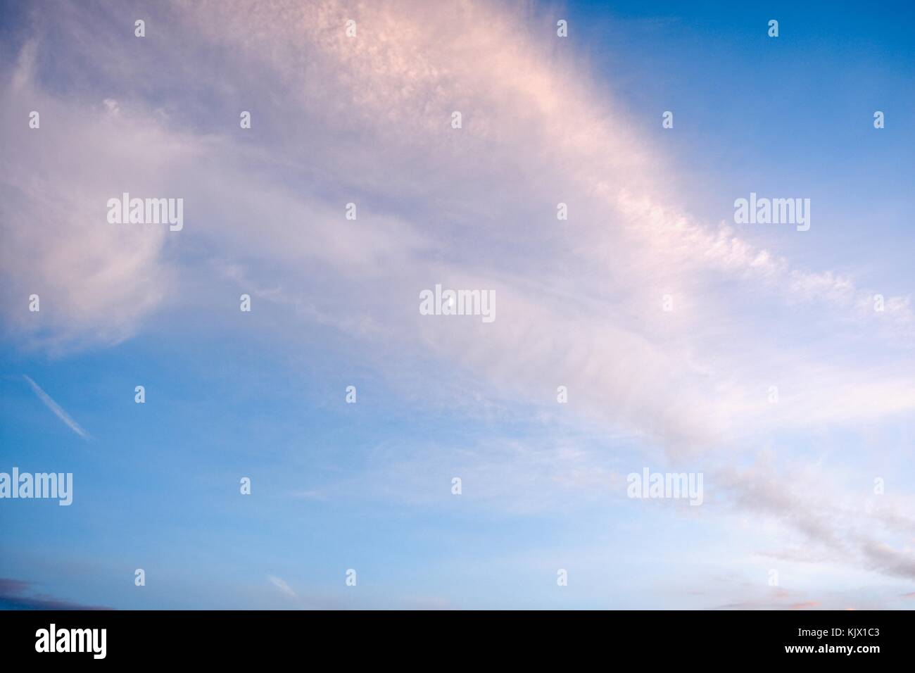 Visible moon in the early evening Stock Photo - Alamy
