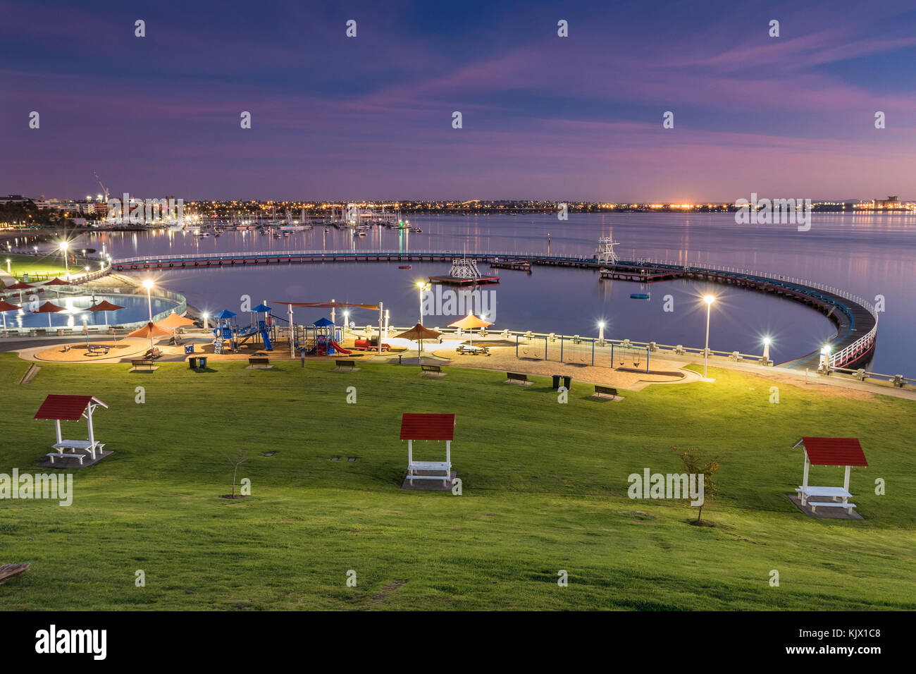 Eastern Beach dawn Stock Photo - Alamy