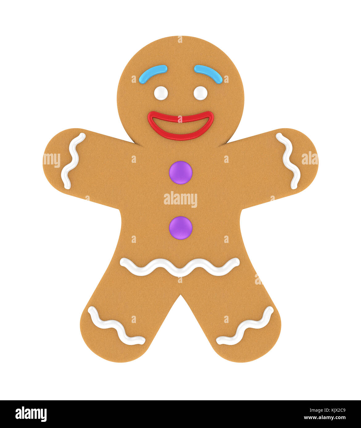 Gingerbread Man Isolated Stock Photo - Alamy