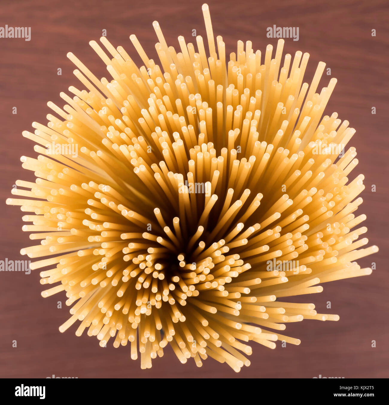 bundle of pasta straws macro photo from the end Stock Photo - Alamy