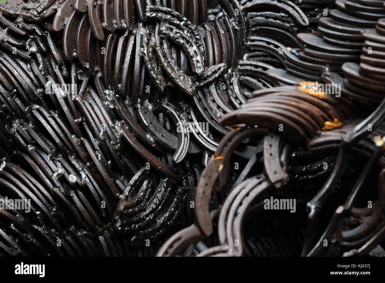 Detail of a dragon sculpture created by artist Jim Poolman from more ...