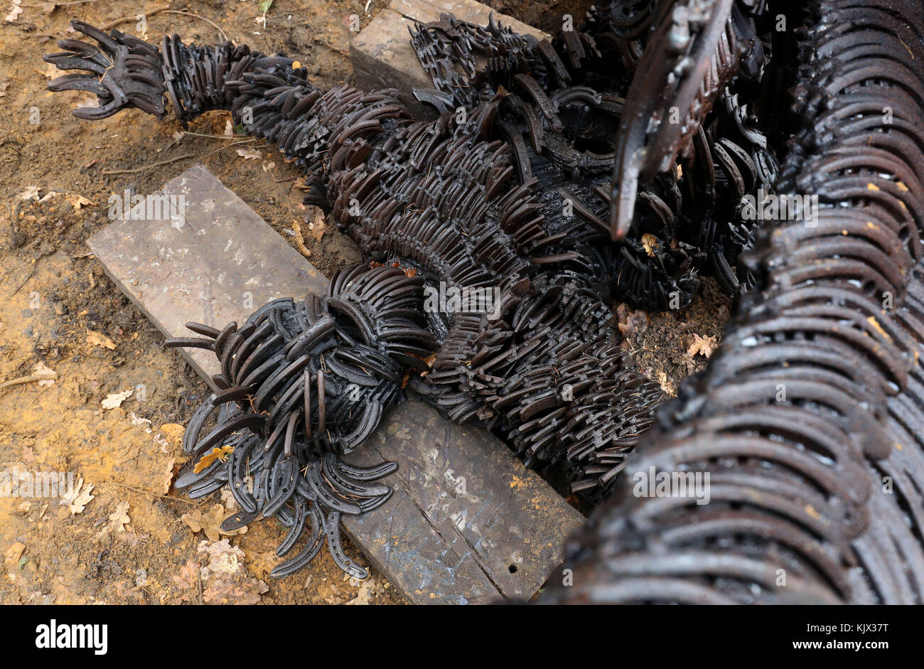 Detail of a dragon sculpture created by artist Jim Poolman from more ...