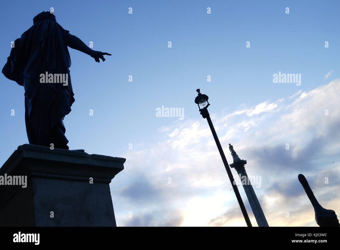 James statue trafalgar square hi-res stock photography and images - Alamy