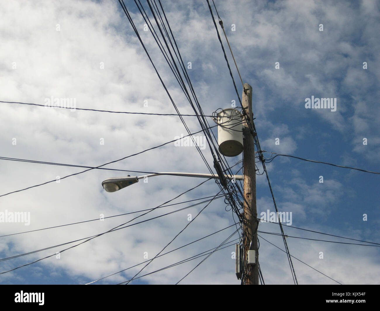 Transformer on Pole Stock Photo - Alamy