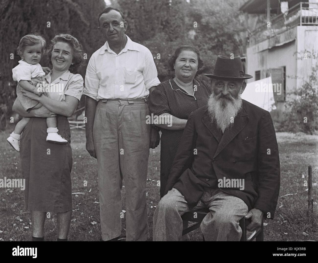 FOUR GENERATION OF THE ROSENFELD FAMILY AT KIBBUTZ DEGANIA B ...