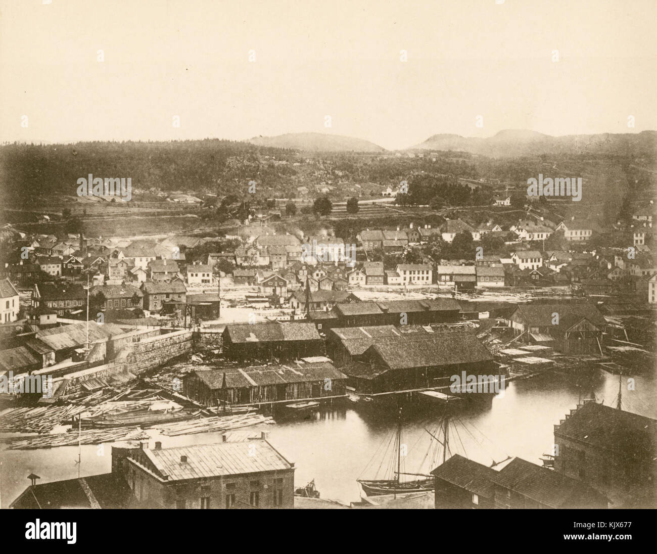 Skien, Telemark Riksantikvaren T161 01 0492 Stock Photo - Alamy