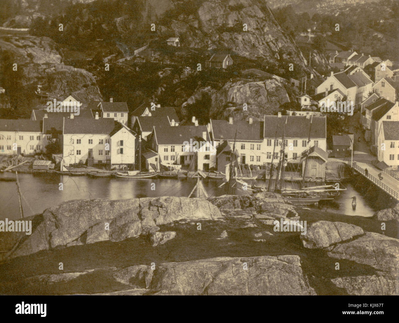 Mandal, Vest Agder Riksantikvaren T205 01 0236 Stock Photo - Alamy