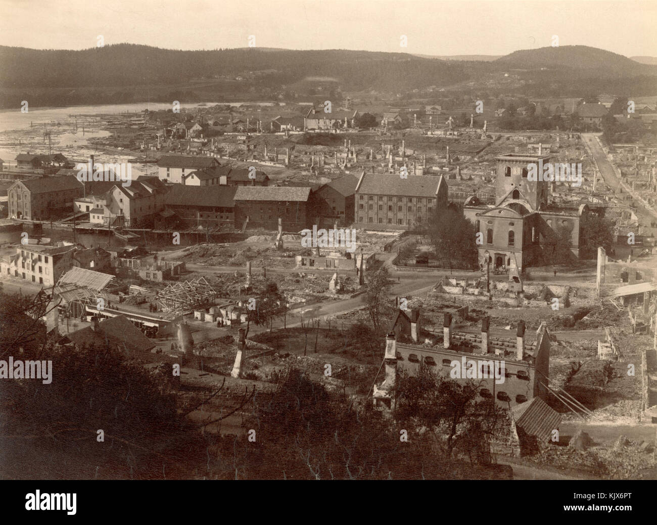 Skien, Telemark Riksantikvaren T161 01 0019 Stock Photo - Alamy