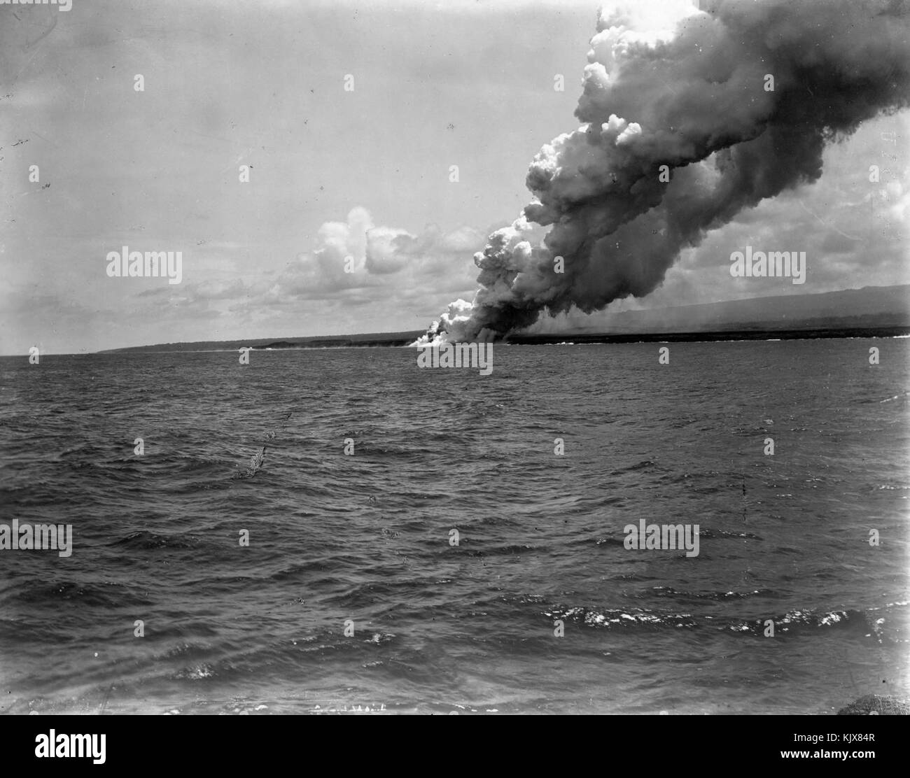 Matavanu volcanic eruption Savai'i 1905 Stock Photo - Alamy