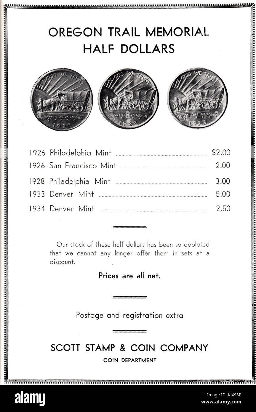 1936 Scott Oregon ad Stock Photo - Alamy