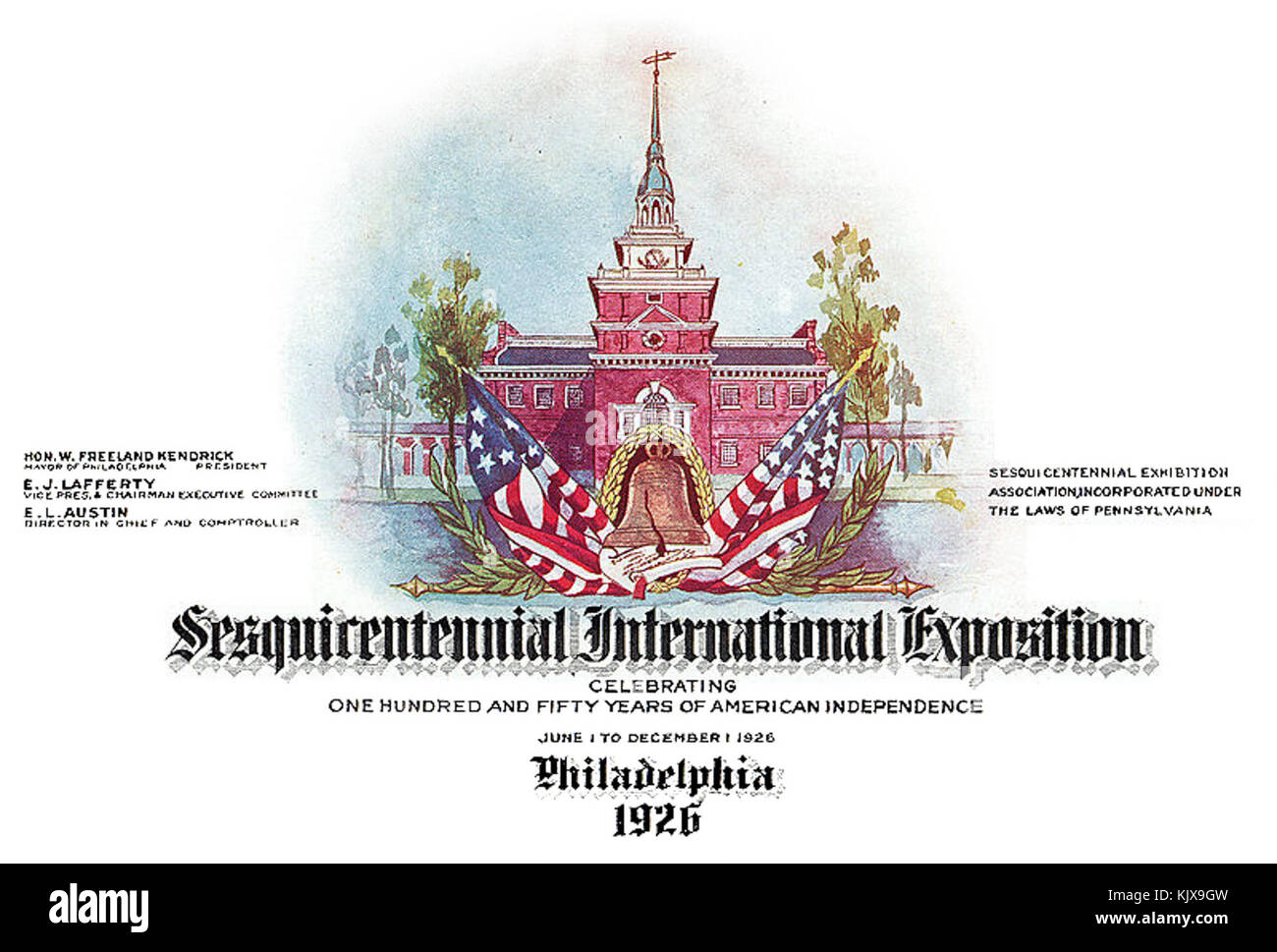 1926 Sesquicentennial Exposition logo Stock Photo - Alamy