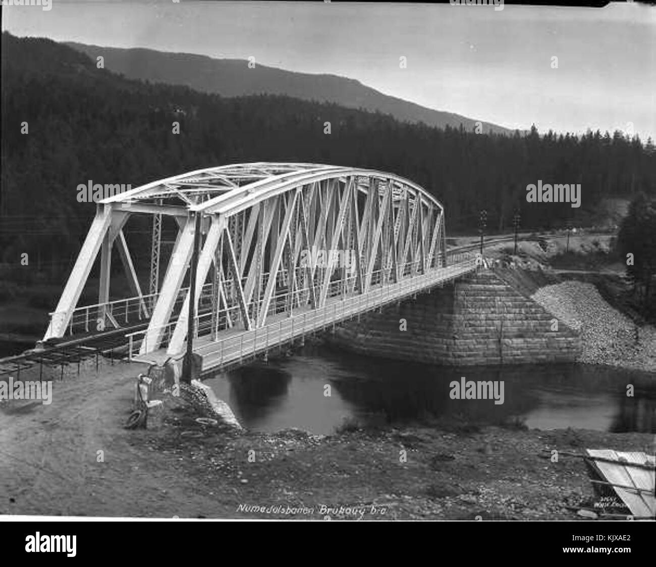 Borhaug Bridge on Numedalsbanen Stock Photo - Alamy