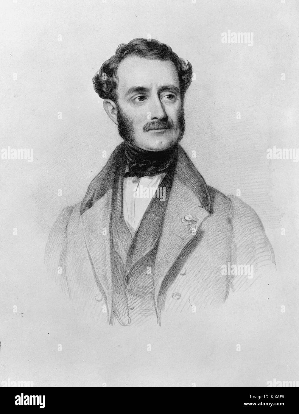 Captain Joseph Thomas, 1840 Stock Photo - Alamy