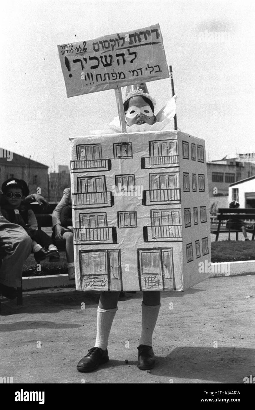 An original purim costume of a house realtor Stock Photo - Alamy