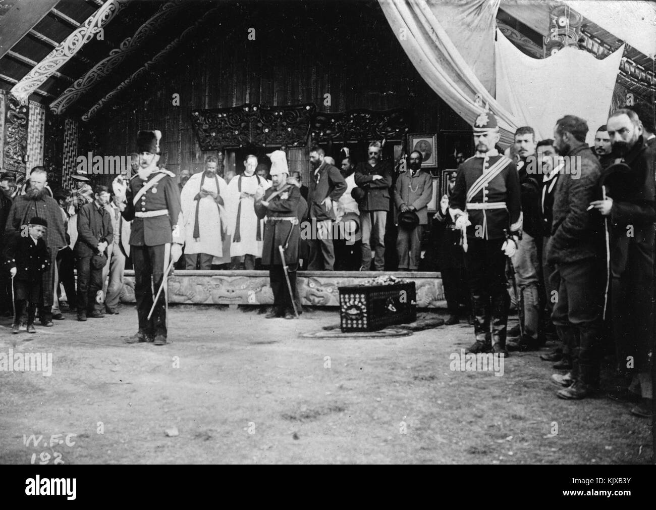 Funeral of Wahawaha Rapata Stock Photo - Alamy