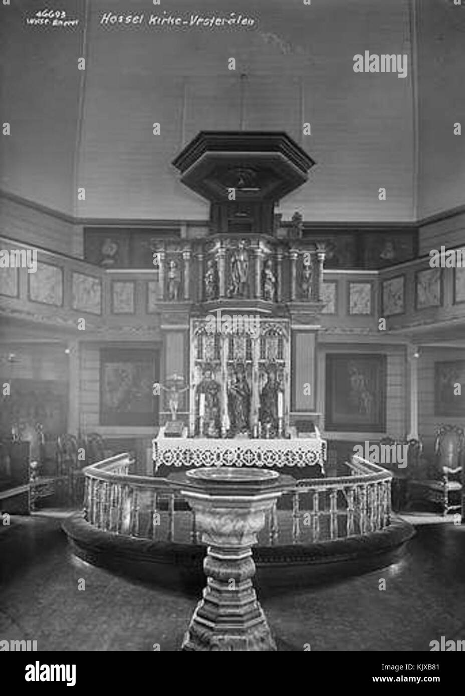 Hadsel kirke 1938 Wilse NF.W 46693 Stock Photo - Alamy