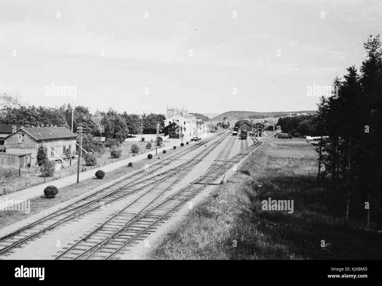 Levanger stasjon 1936 Stock Photo - Alamy