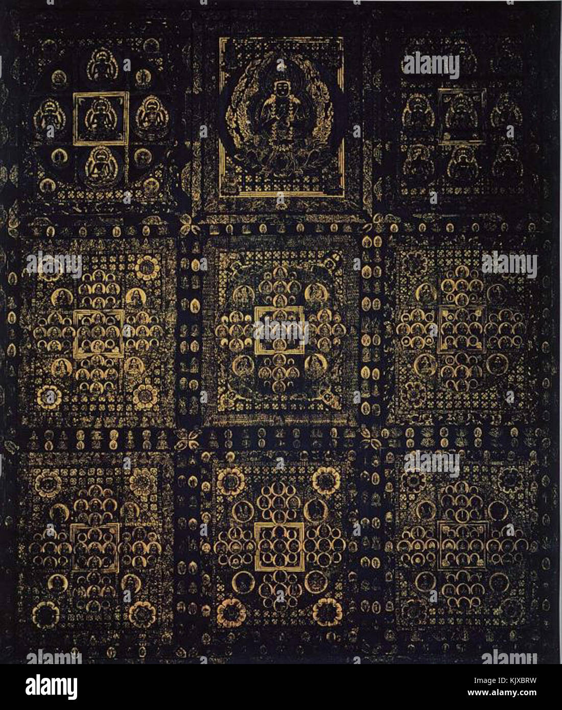 Mandala of the Diamond Realm Kojimadera Stock Photo - Alamy