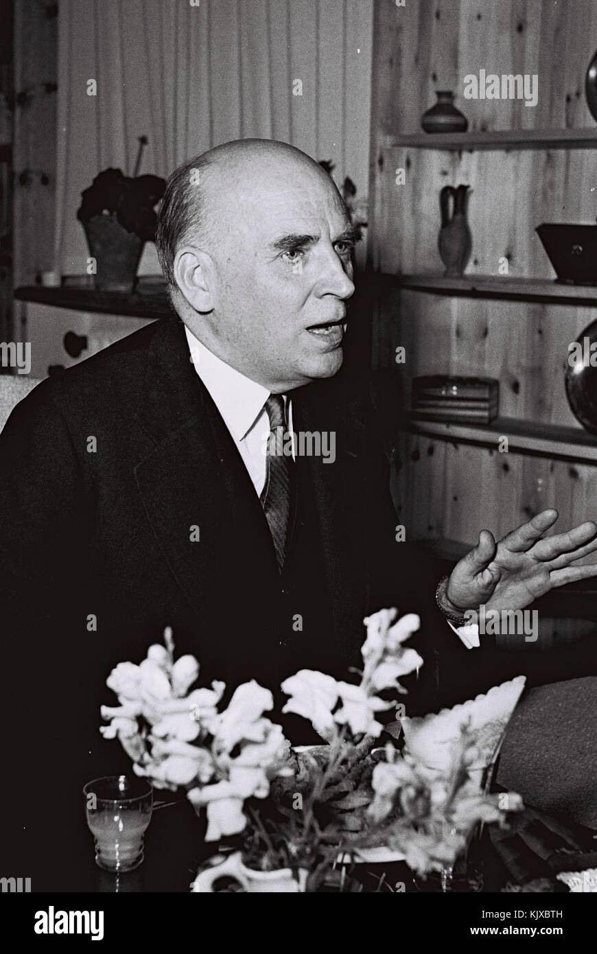 A photograph of Edward Lawson, taken in 1954, showcasing a moment of ...