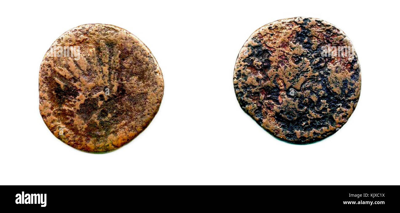 Octavilla del Estado de Durango de 1824 (anverso y reverso Stock Photo ...