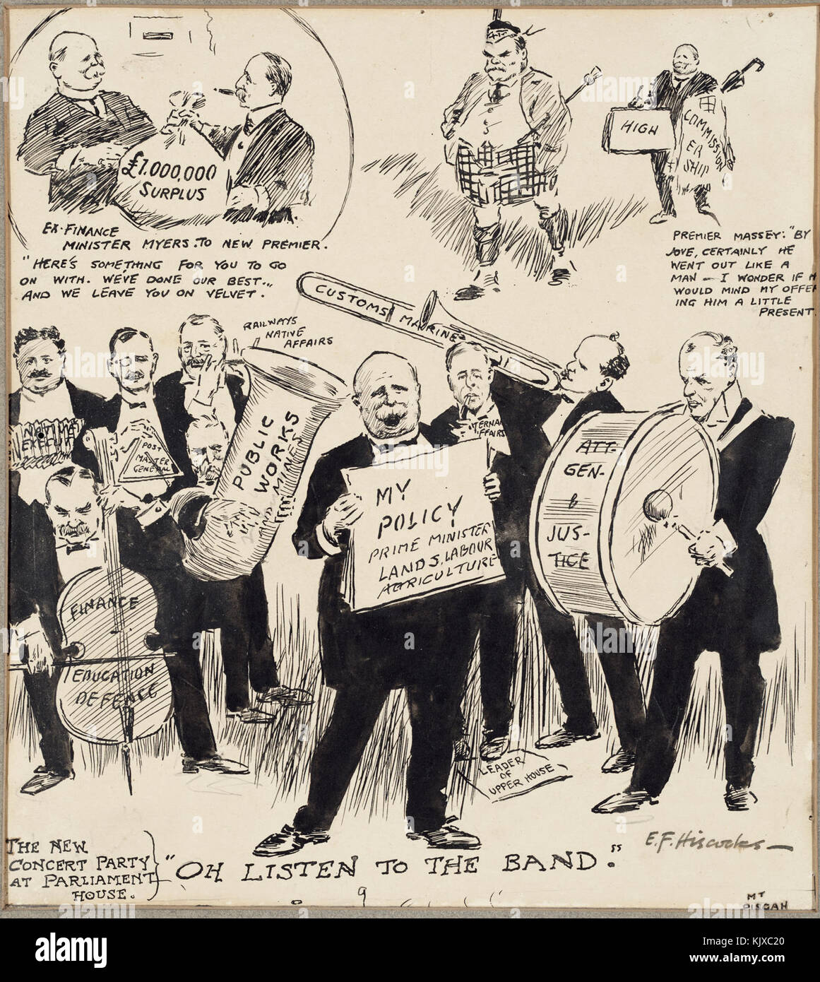 Oh, listen to the band; the new concert party at Parliament House Stock ...