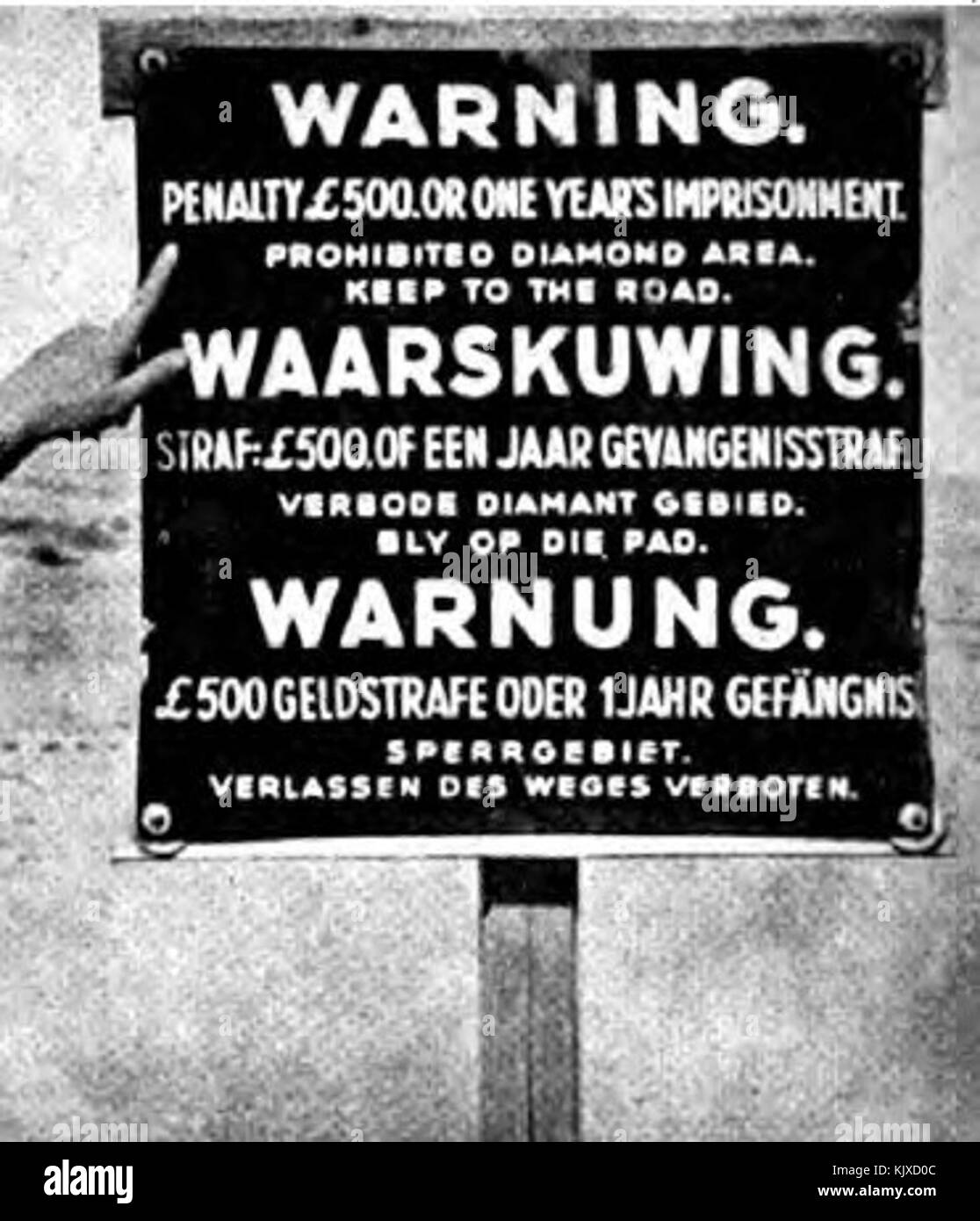 Sperrgebiet Black and White Stock Photos & Images - Alamy